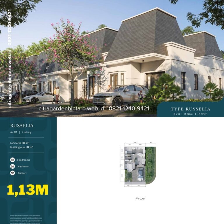 Citra Garden Bintaro Official - Mulai 1M an