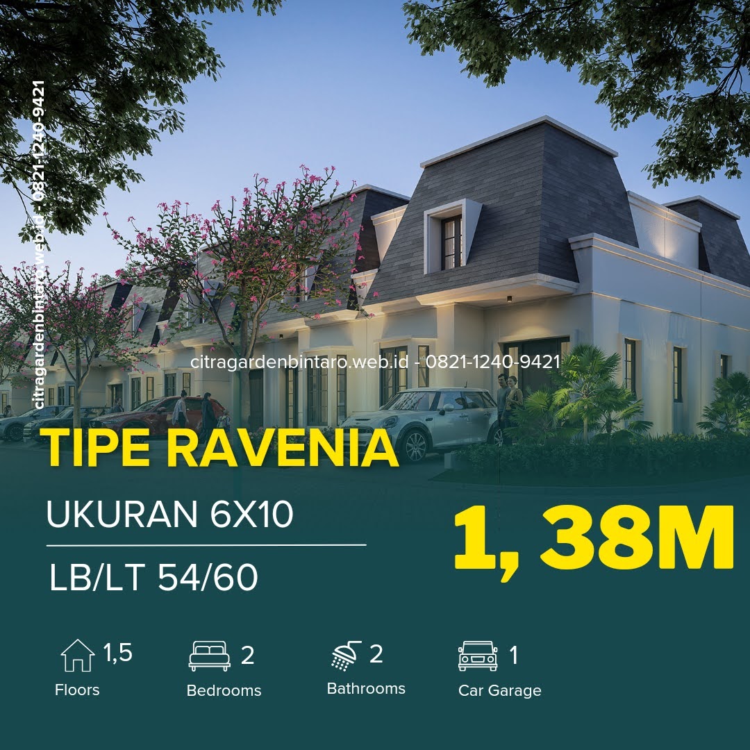 Citra Garden Bintaro | Mulai 1,5M an